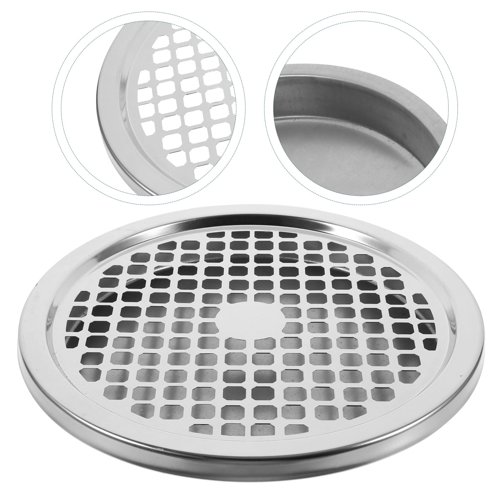 ADDHAT 1 Set Waste Container Grid Lid Outdoor Hotel Trash Can Ashtray ...