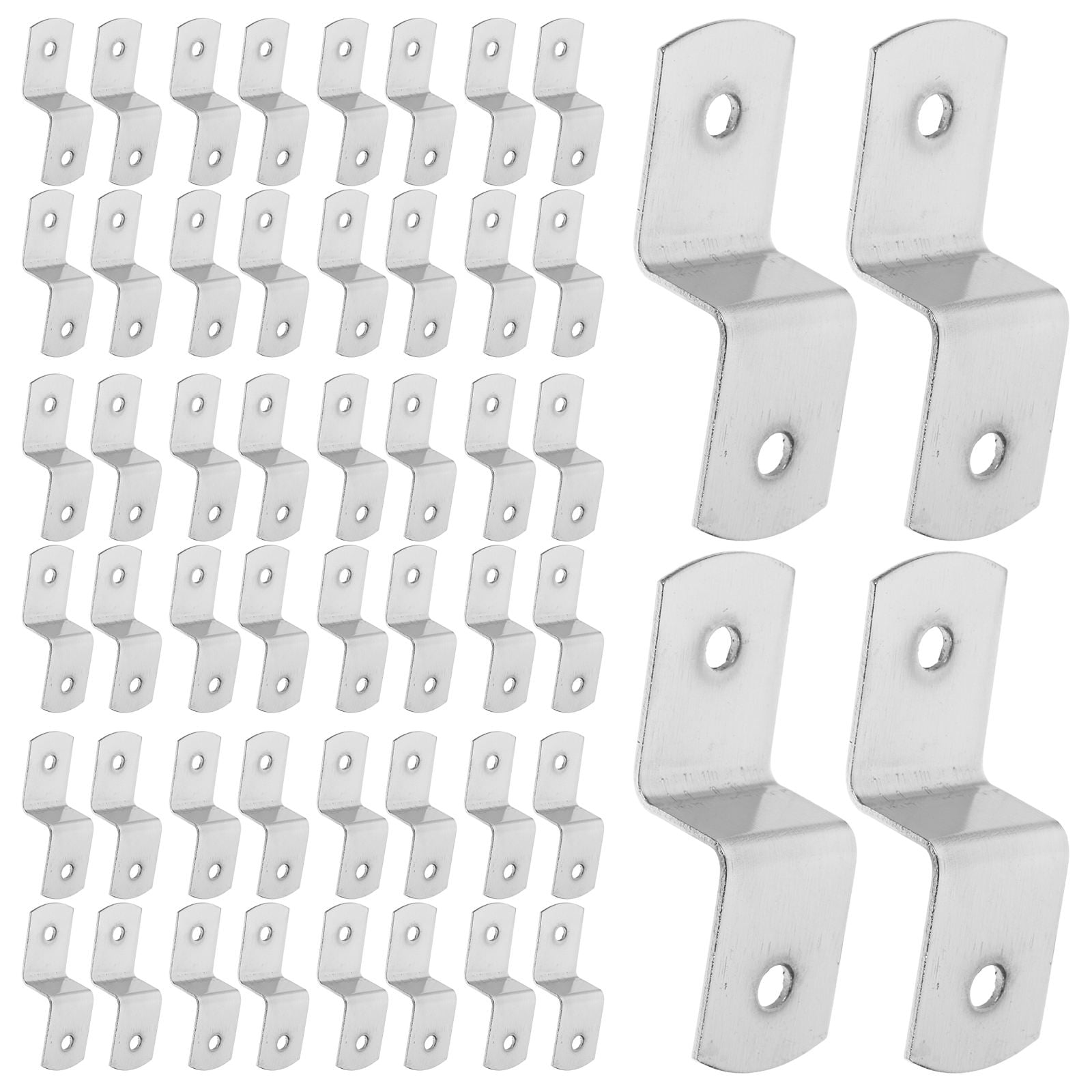 ADDHAT 100Pcs Modern Trapezoidal Shelf Clips for Picture Frame Braces ...
