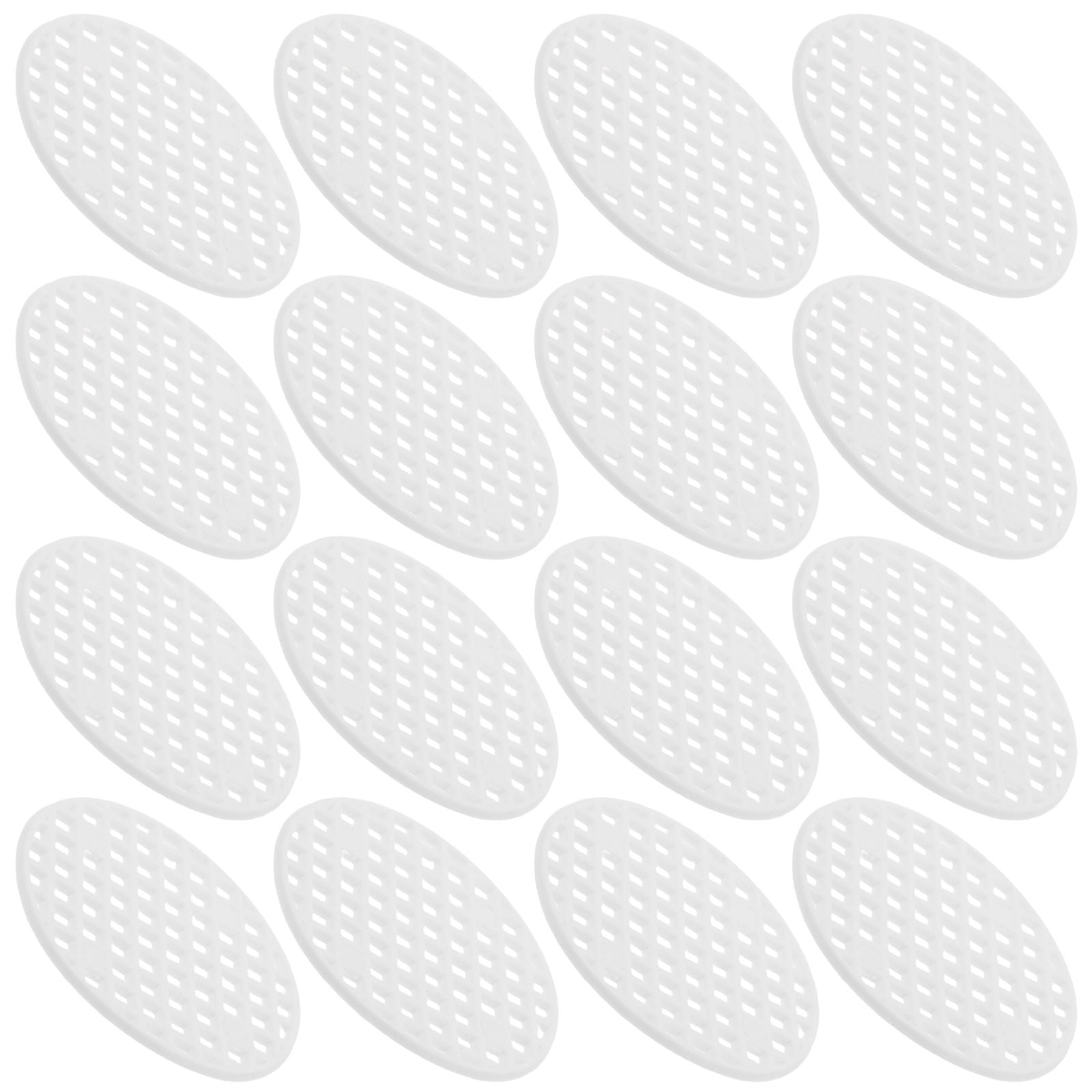 ADDHAT 100pcs White Plastic Base Pads for Flower Pots with Bottom Holes ...