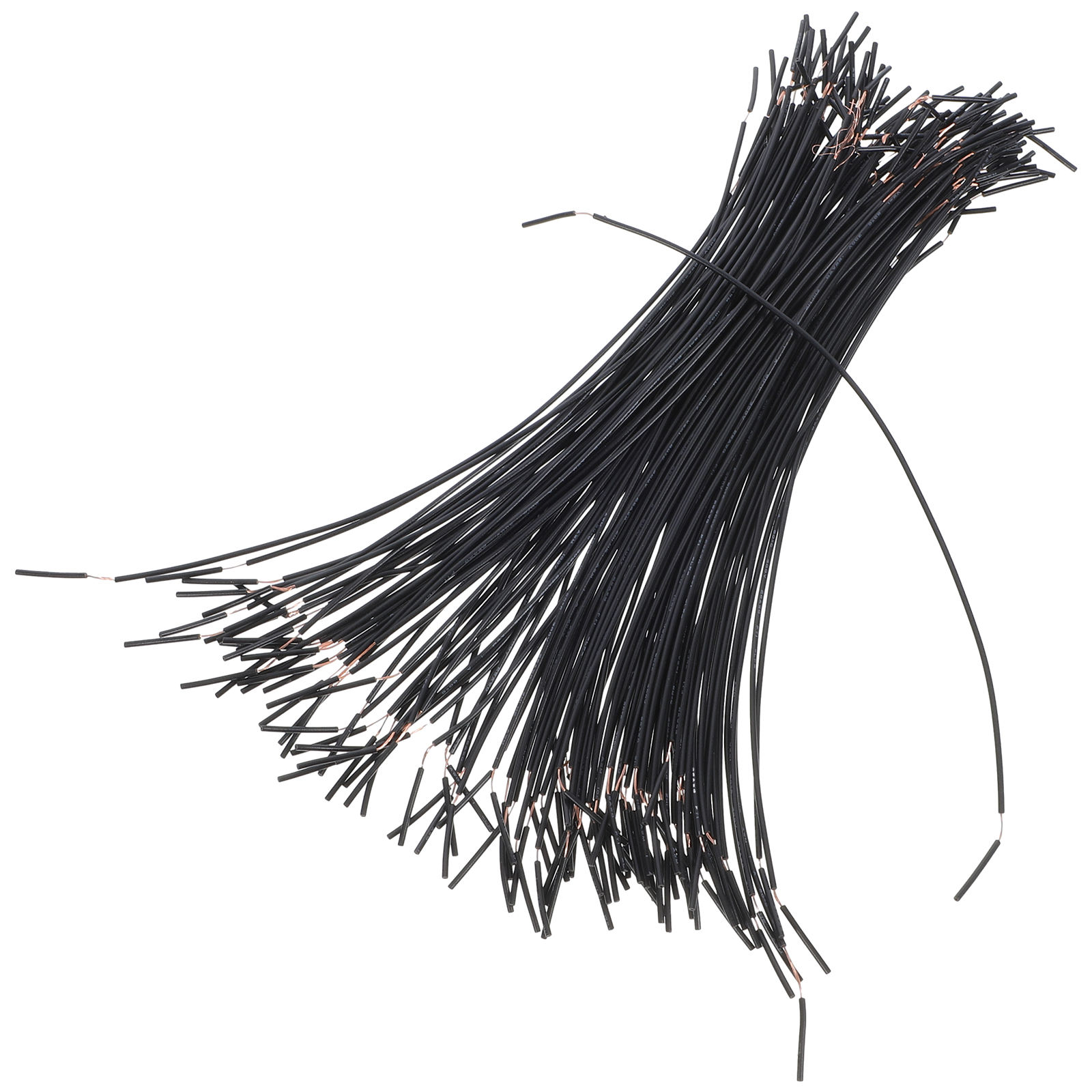ADDHAT 100pcs Electricity Connection Wire Black PVC for Circuit ...