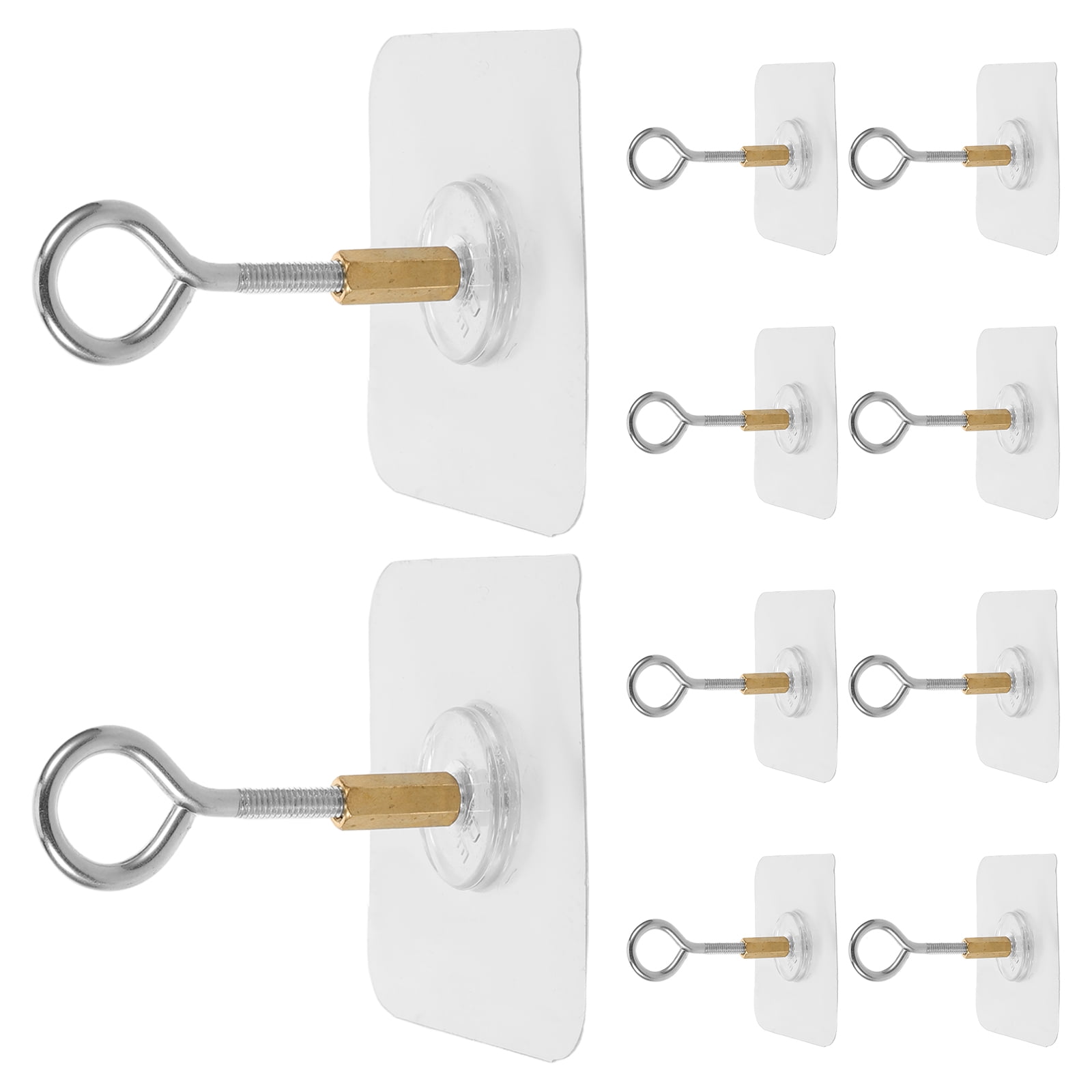 ADDHAT Addhat Ceiling Hooks Self-Adhesive Stainless Steel Reusable ...