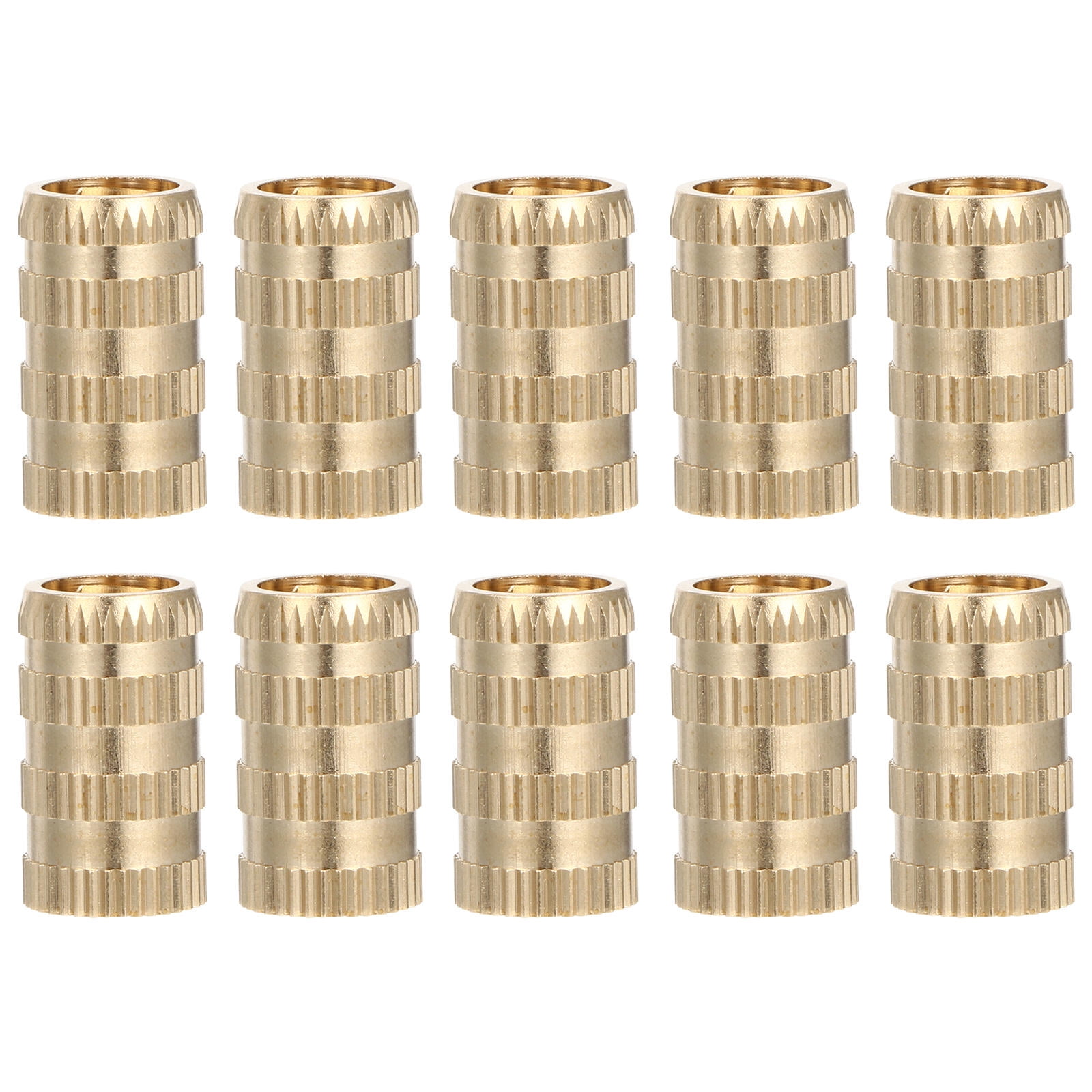 ADDHAT 10Pcs Copper Knurled Insert Nuts Female Threaded Insert for ...