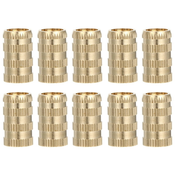 ADDHAT 10Pcs Copper Knurled Insert Nuts Female Threaded Insert for ...
