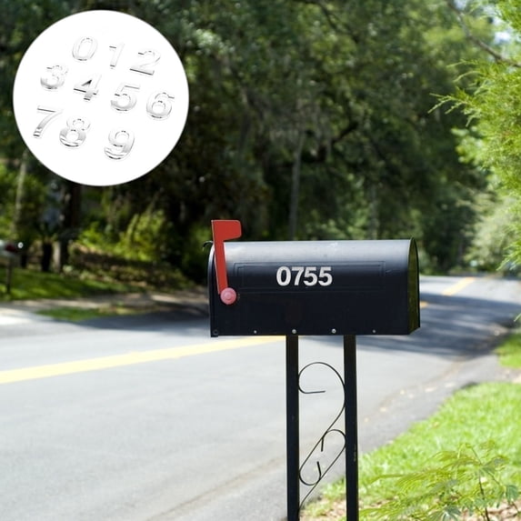 ADDHAT 10Pcs Digital Door Address Stickers Room Numbers for Doors ABS ...