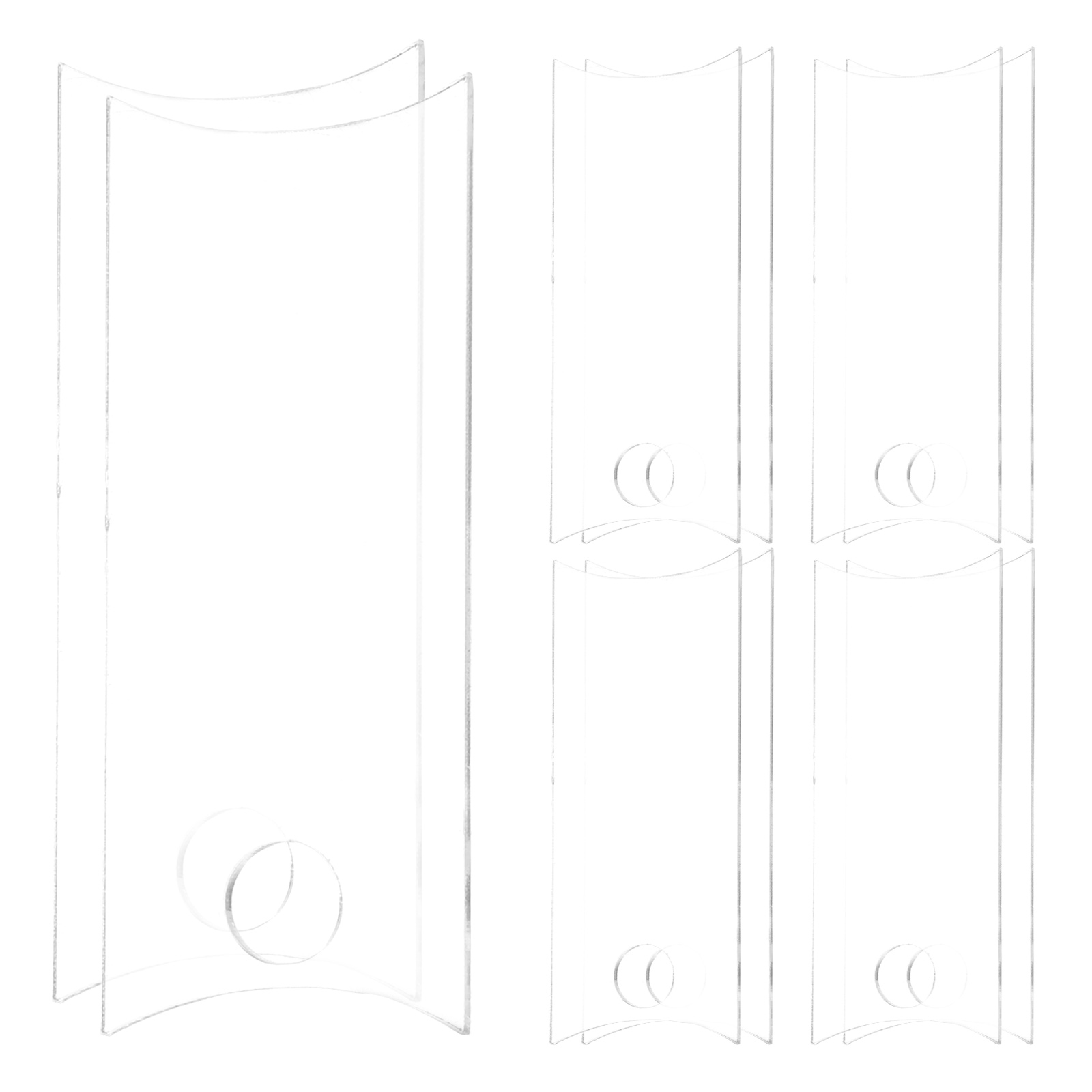 ADDHAT 10Pcs High Transparency Name Plate Acrylic Name Plate ...