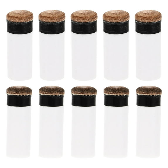 ADDHAT 10Pcs White Plastic Pool Cue Tips Screw-on Replacements for ...