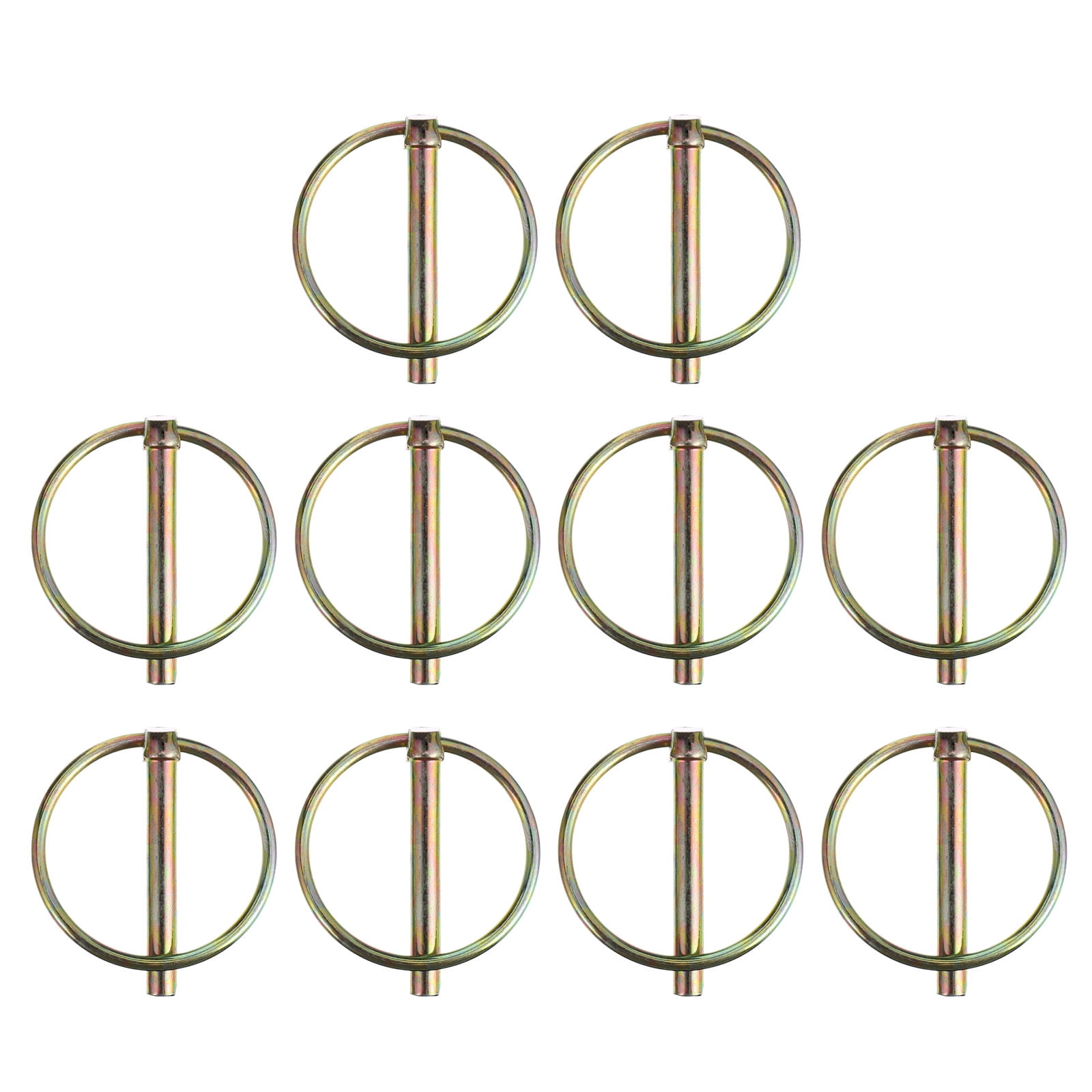 ADDHAT 10Set 5x4.5in Golden Spring Pin for Farm Tractors Heavy Duty ...