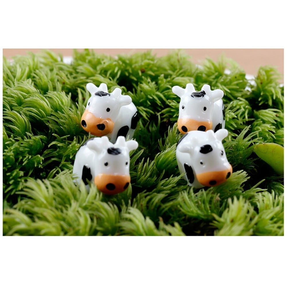 ADDHAT 10Set Small Resin Figurines Synthetic Resin Miniature Garden ...