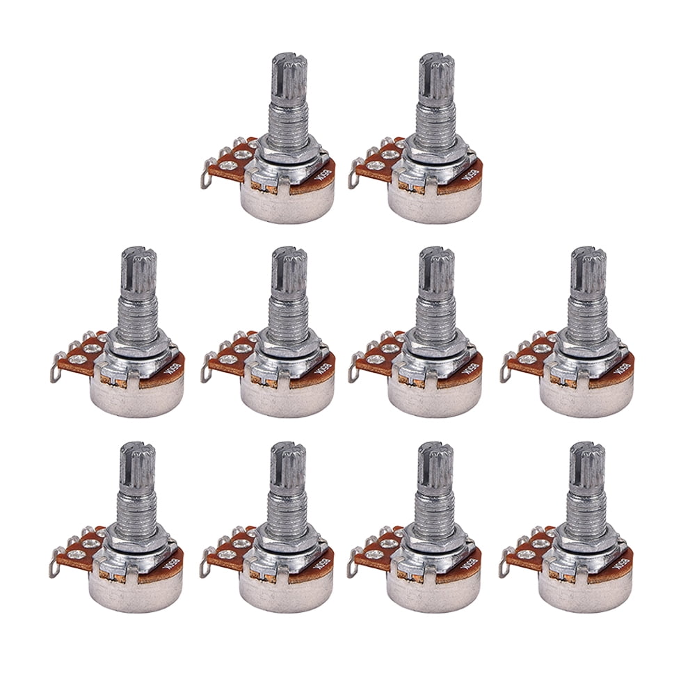 ADDHAT Guitar Potentiometer B50k Coarse Knurled Shaft Full Resistance ...
