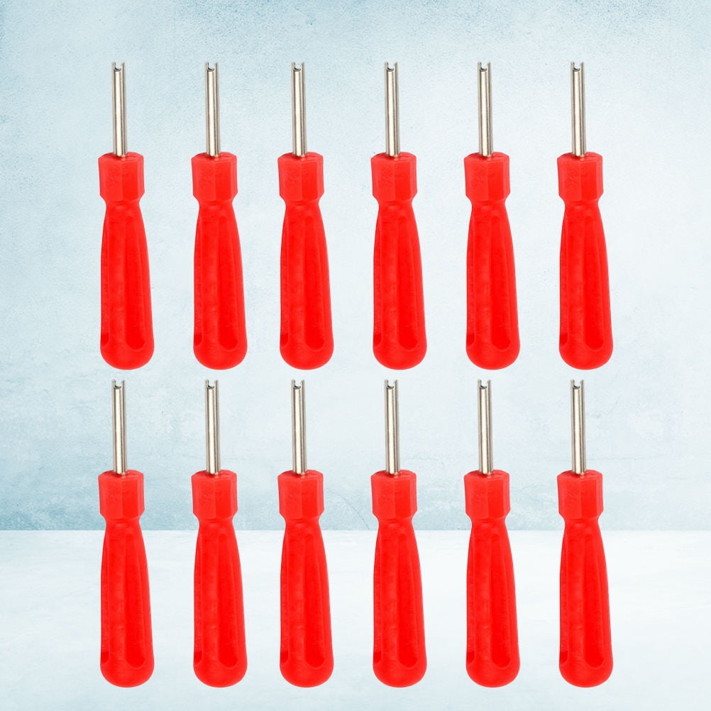 ADDHAT 12Pcs Wheel and Tire Tools Red Plastic for Cars Bikes ...