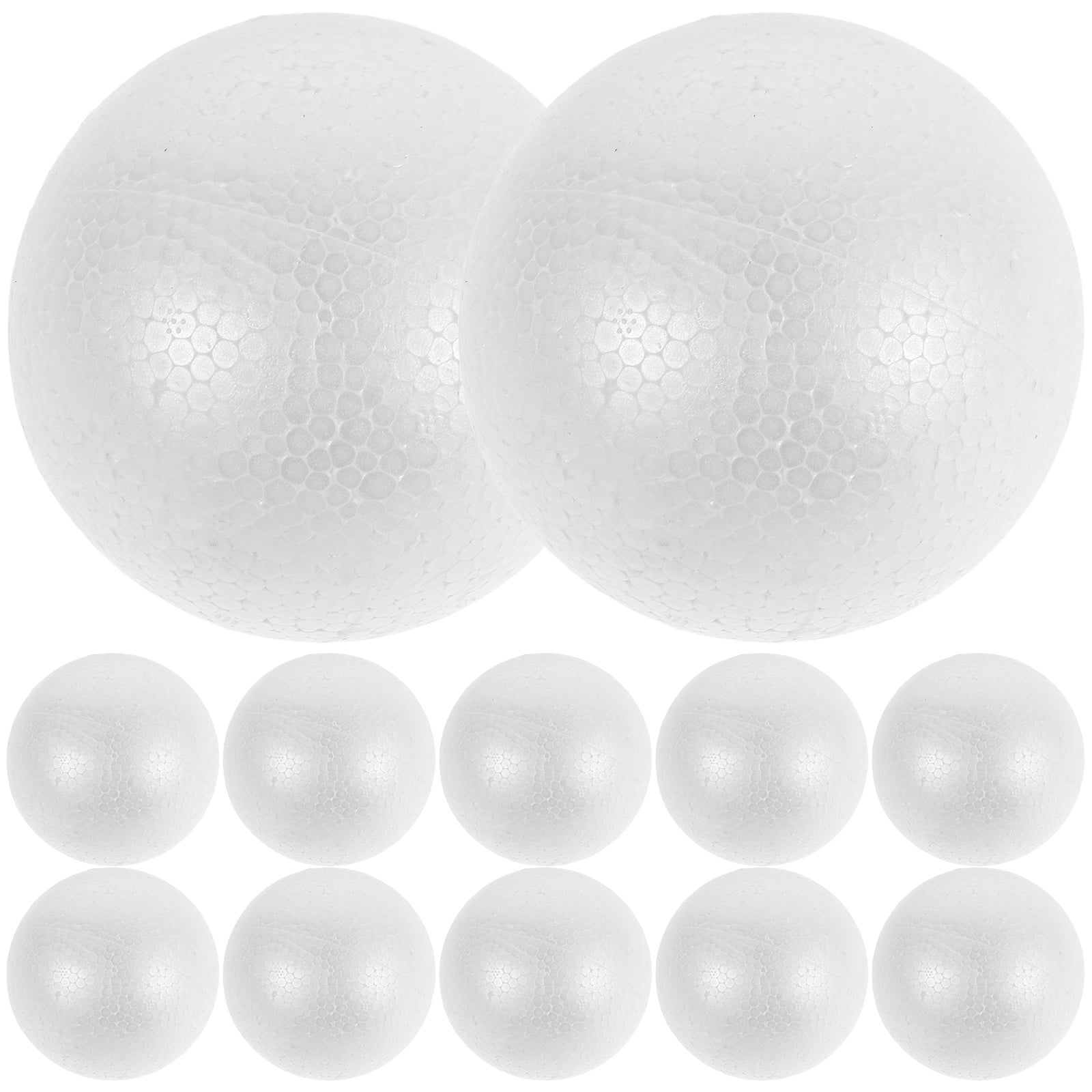 ADDHAT 12pcs White Foam 8cm Polystyrene Spheres Wedding Table ...