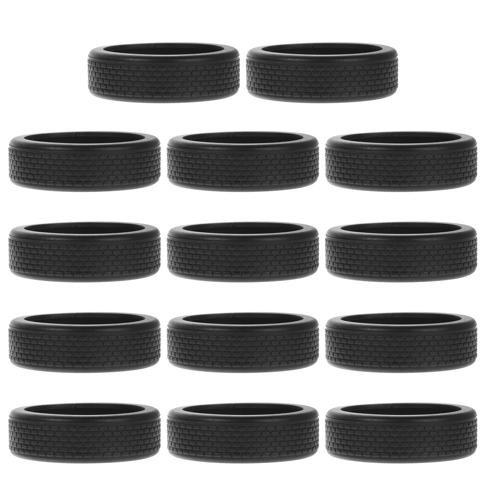 ADDHAT Black Silicone Suitcase Wheel Protectors Silent Shock Absorption ...