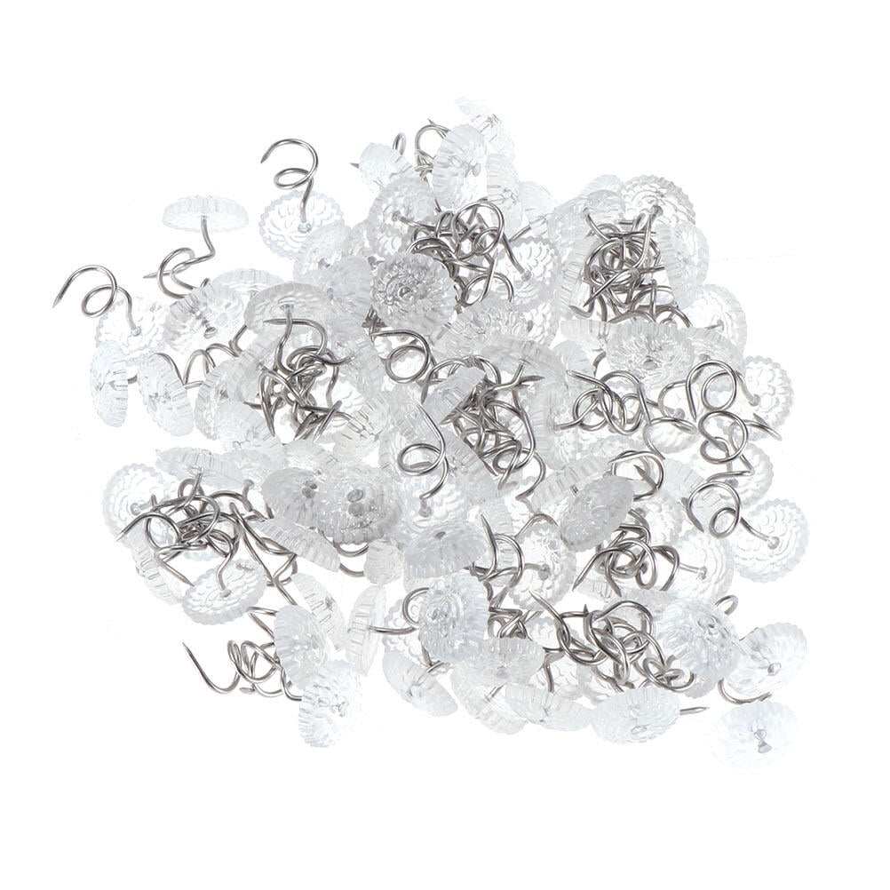ADDHAT 150pcs Spiral Dust Push Pins for Securing Skirts and Bedding ...
