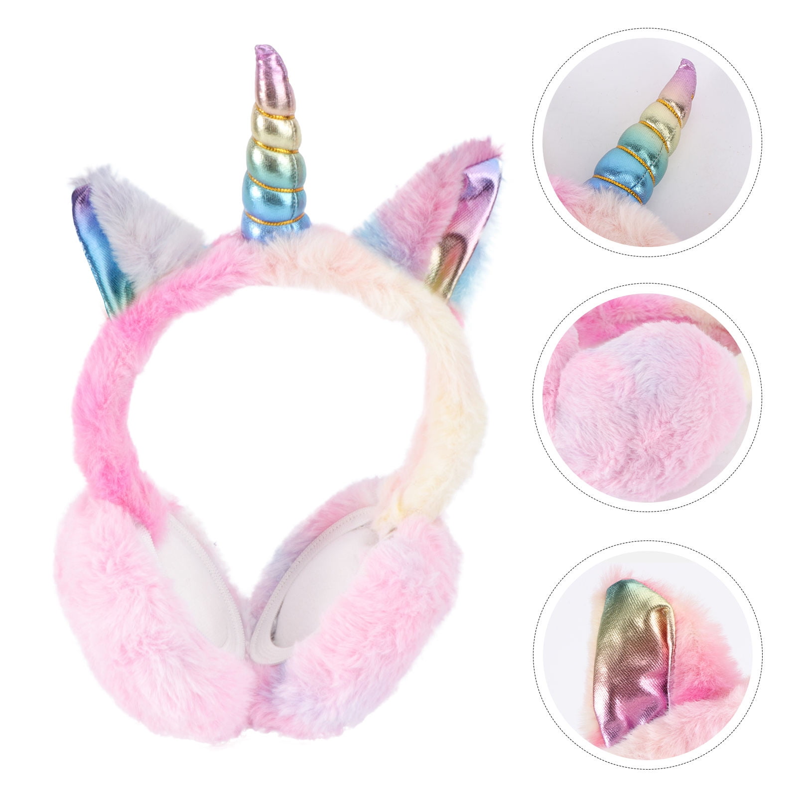 ADDHAT 1Pack Cute Ear Muffs Pink Colorful Design Suitable for Kids and ...