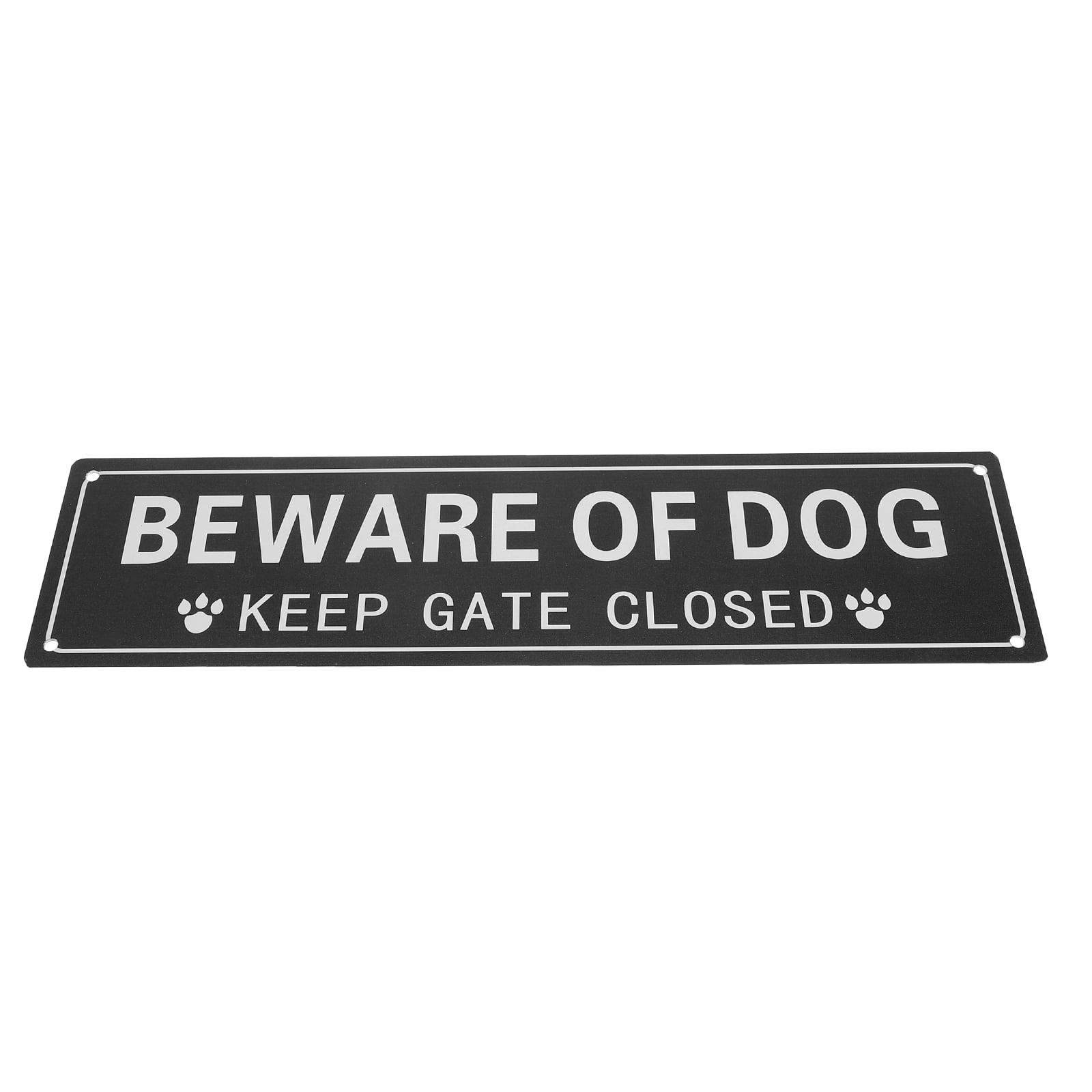 ADDHAT 1Pack Iron Beware of Dog Warning Sign Multi Classic Colors Home ...