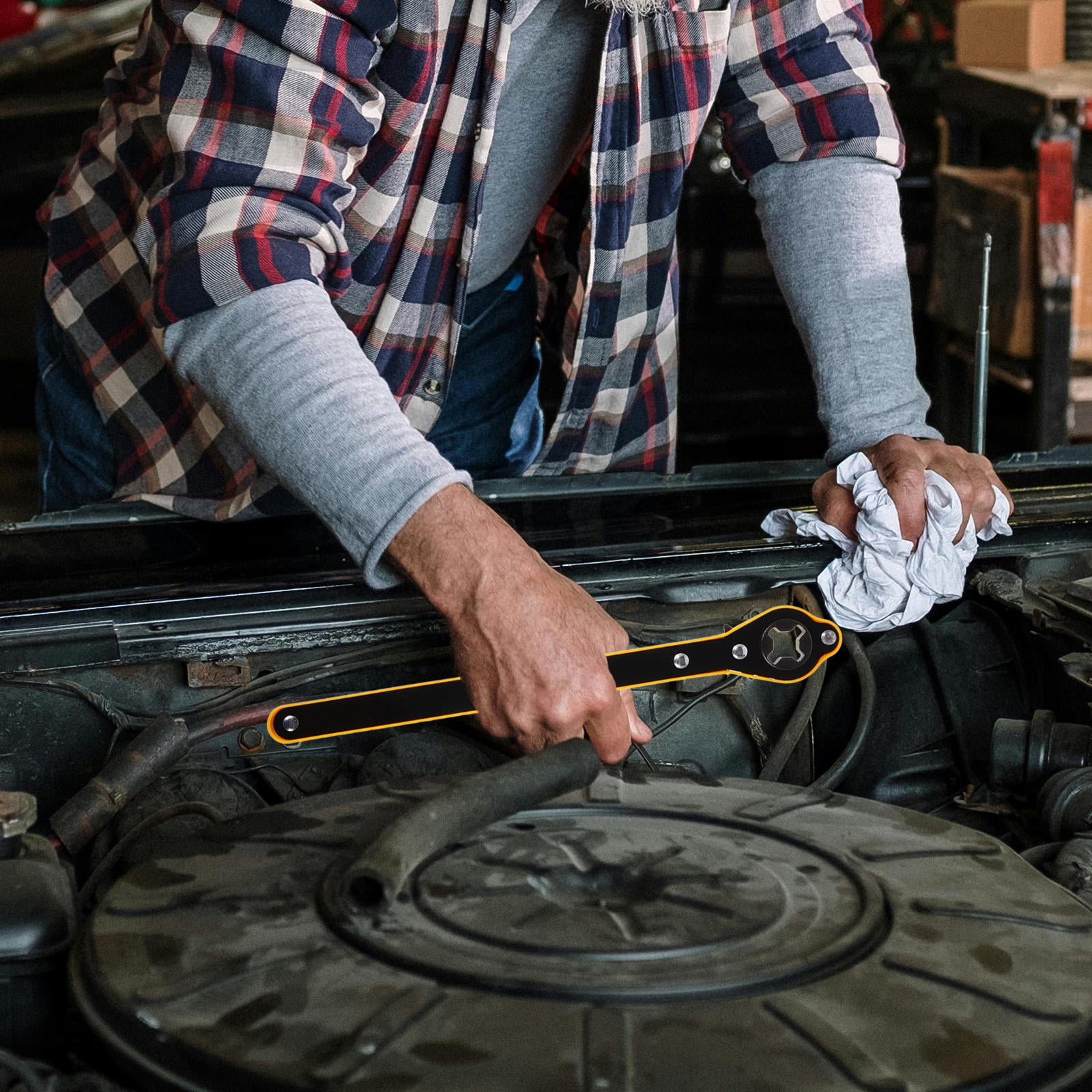 ADDHAT 1Pack Jack Ratchet Wrench for Car Owners with Ratchet Lug Wrench ...