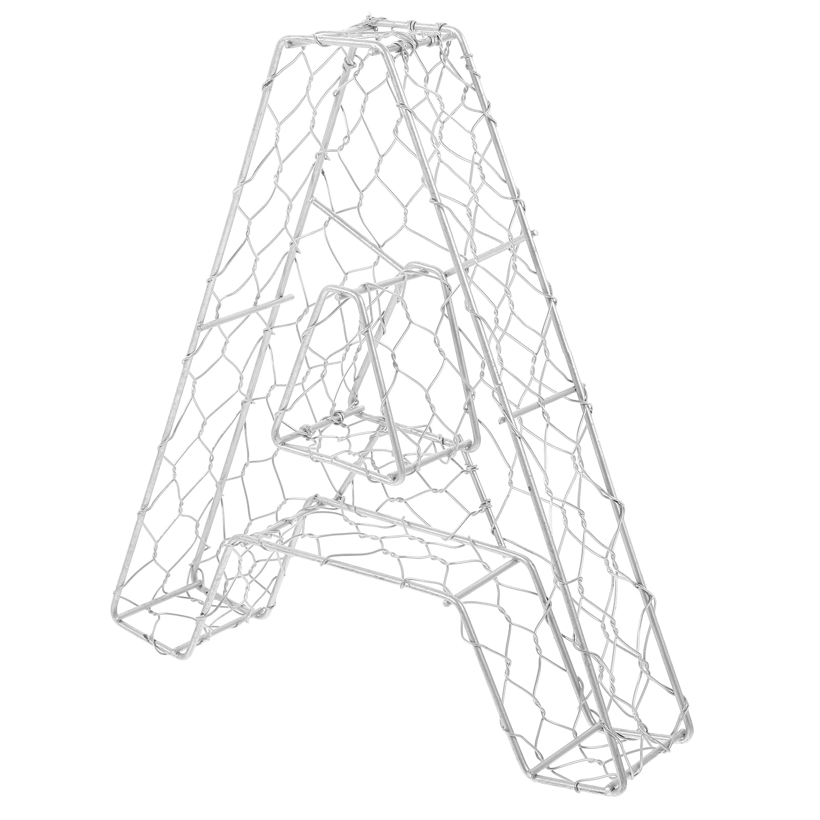ADDHAT 1Pack Wreath Metal Frame Wire Letter Shape Planter Iron Floral ...