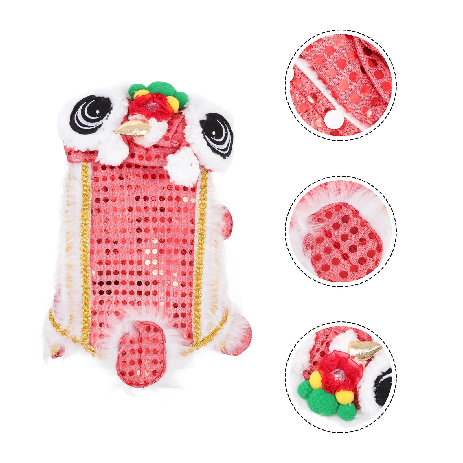 ADDHAT 1Pc Dancing Outfit for Dogs in Red Polyester Ideal for Daily ...