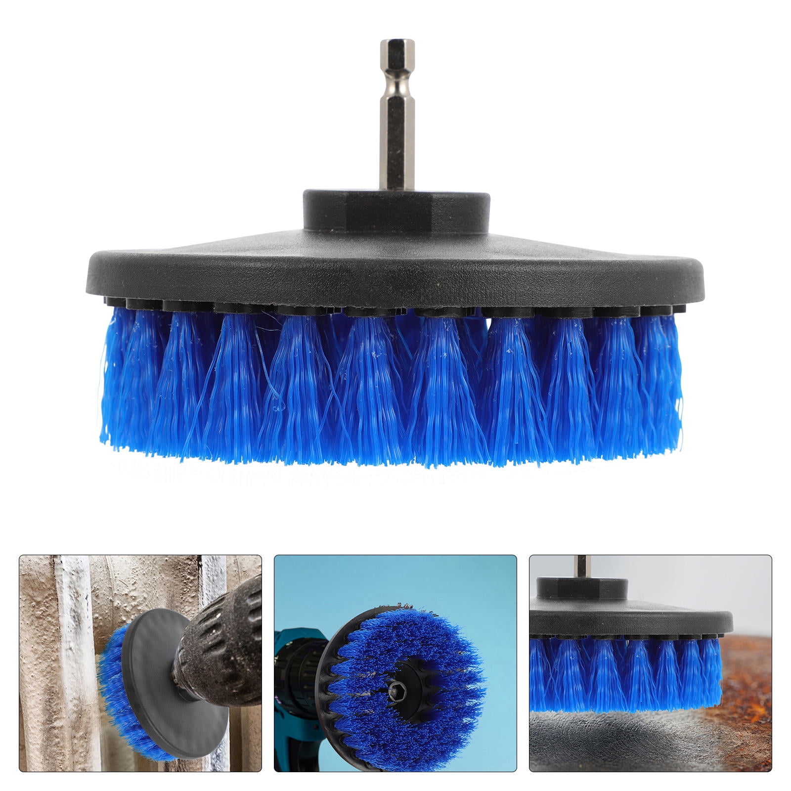 ADDHAT 1Pc Portable Blue Drill Brush Head Accessory for Household ...