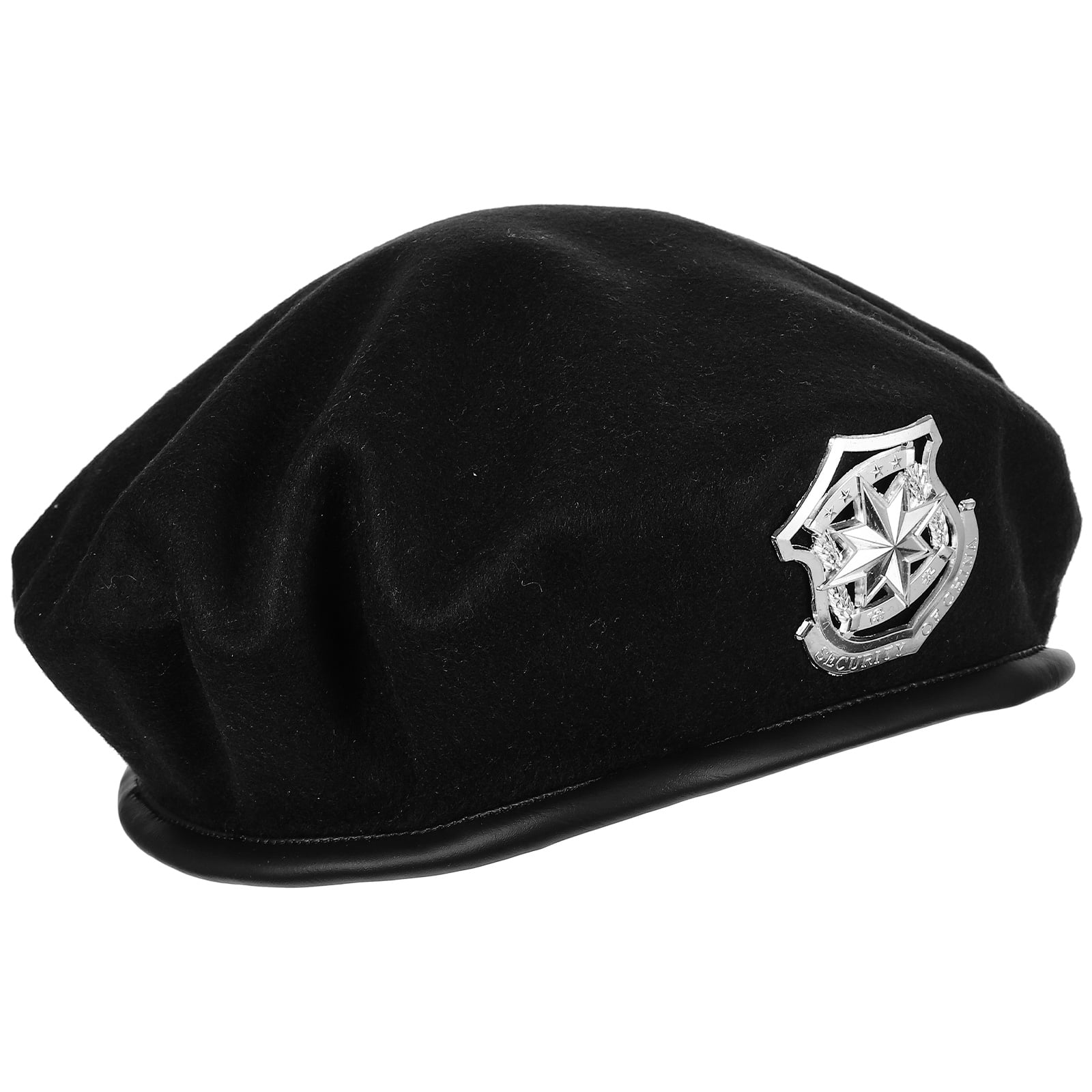ADDHAT 1Pcs Black Woolen Cloth Beret Hat for Men and Women Autumn and ...