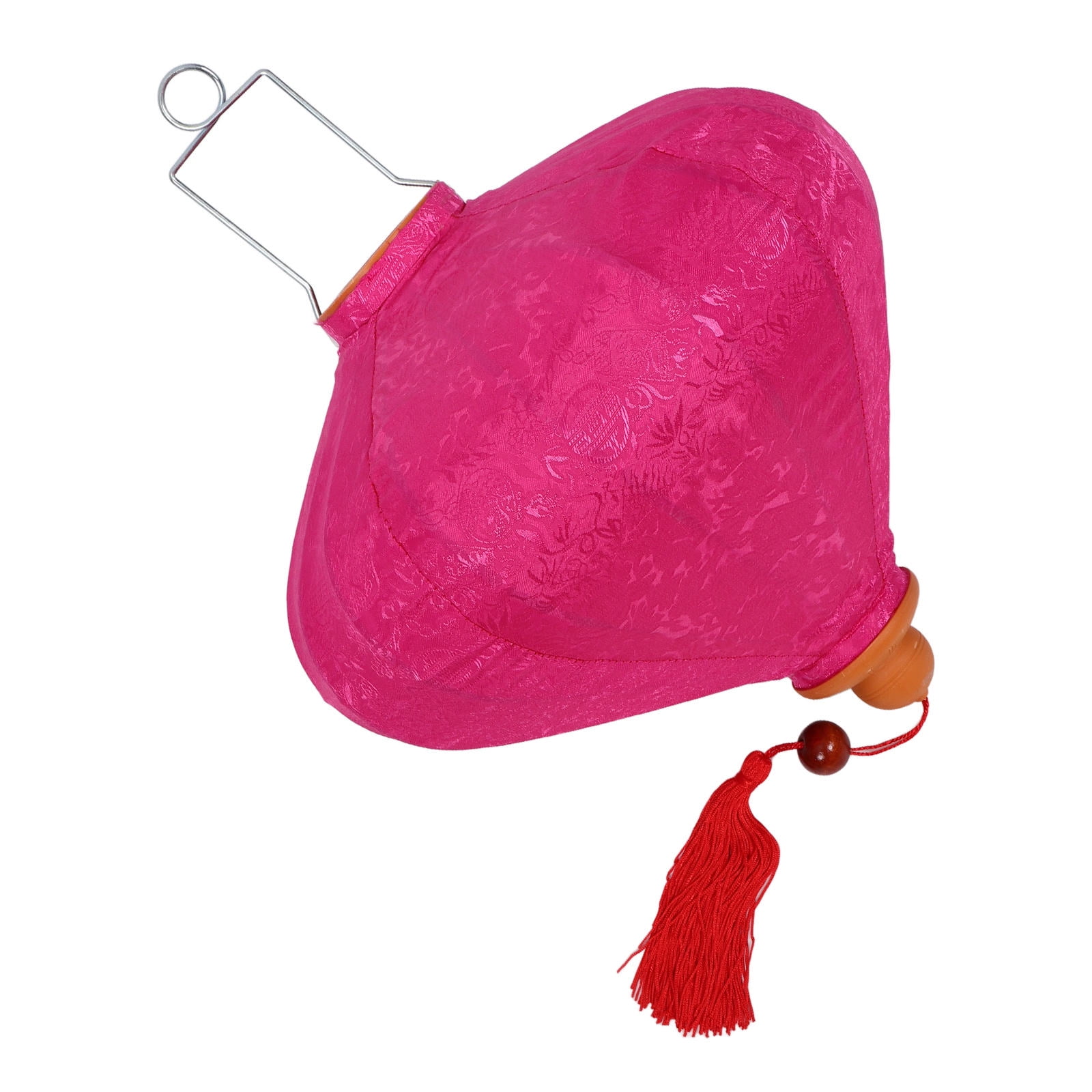 ADDHAT 1Pcs Pink Cloth Oval Lantern for -Autumn Festival Decoration 12 ...