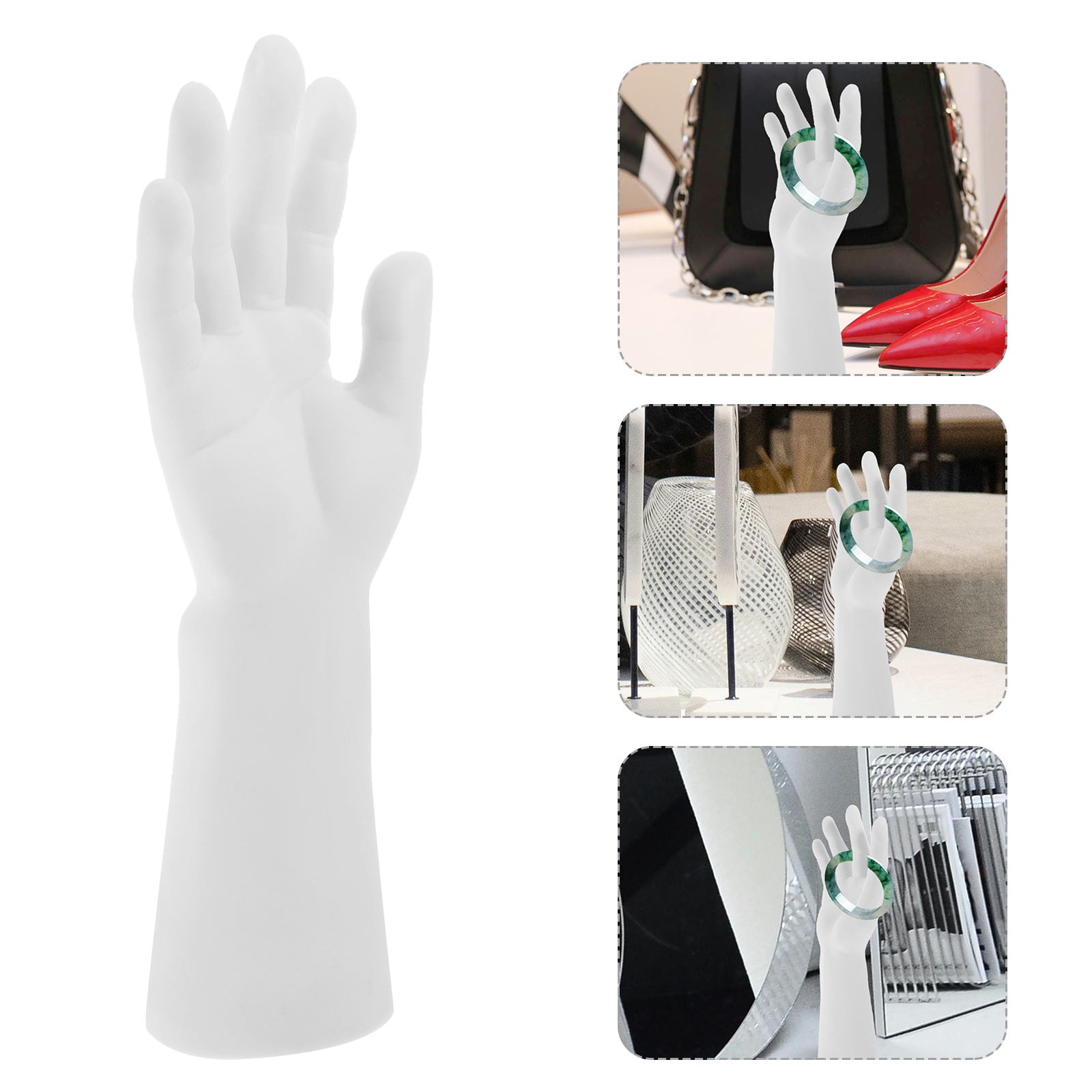 ADDHAT 1Pcs White Jewelry Mannequin Hand for Retail Display 11.00X4 ...