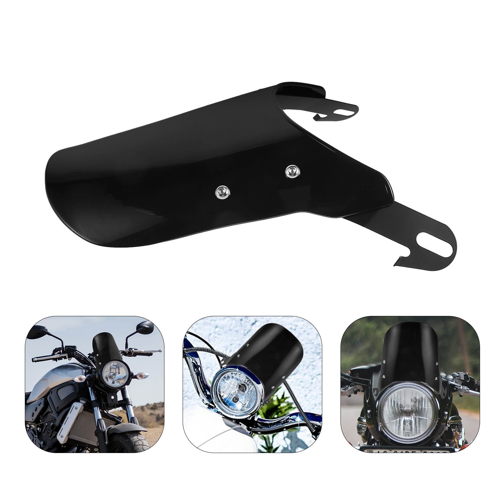ADDHAT 1Set Classic Retro Design Motorcycle Wind Deflector 8.7x8.7in ...
