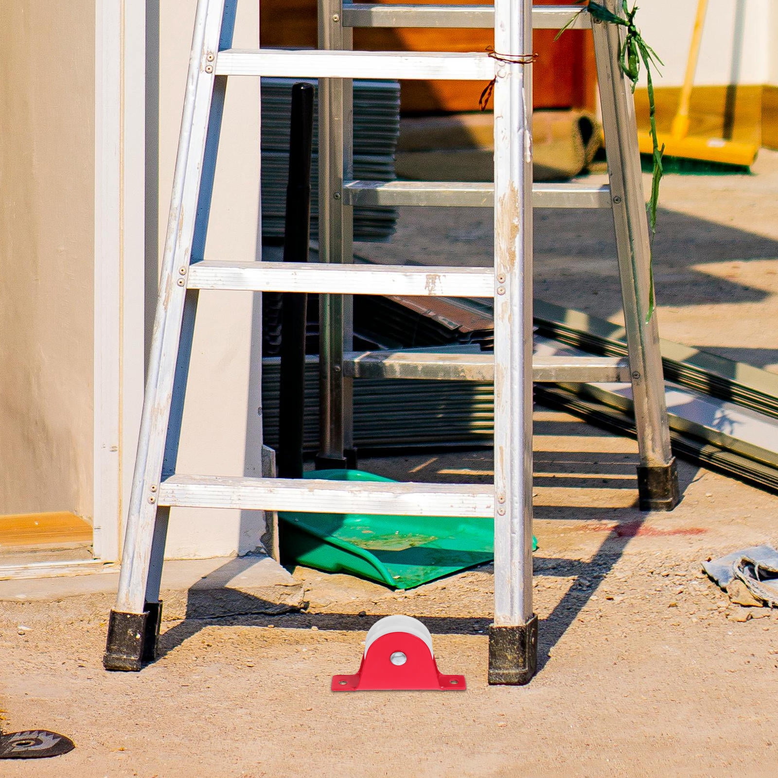 ADDHAT 1Set Metal Plastic Ladder Pulley Wheel for Household Step ...