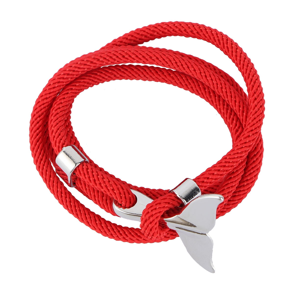 ADDHAT 1Set Nautical Rope Bracelets with Whale Tail Shape Simple Style ...