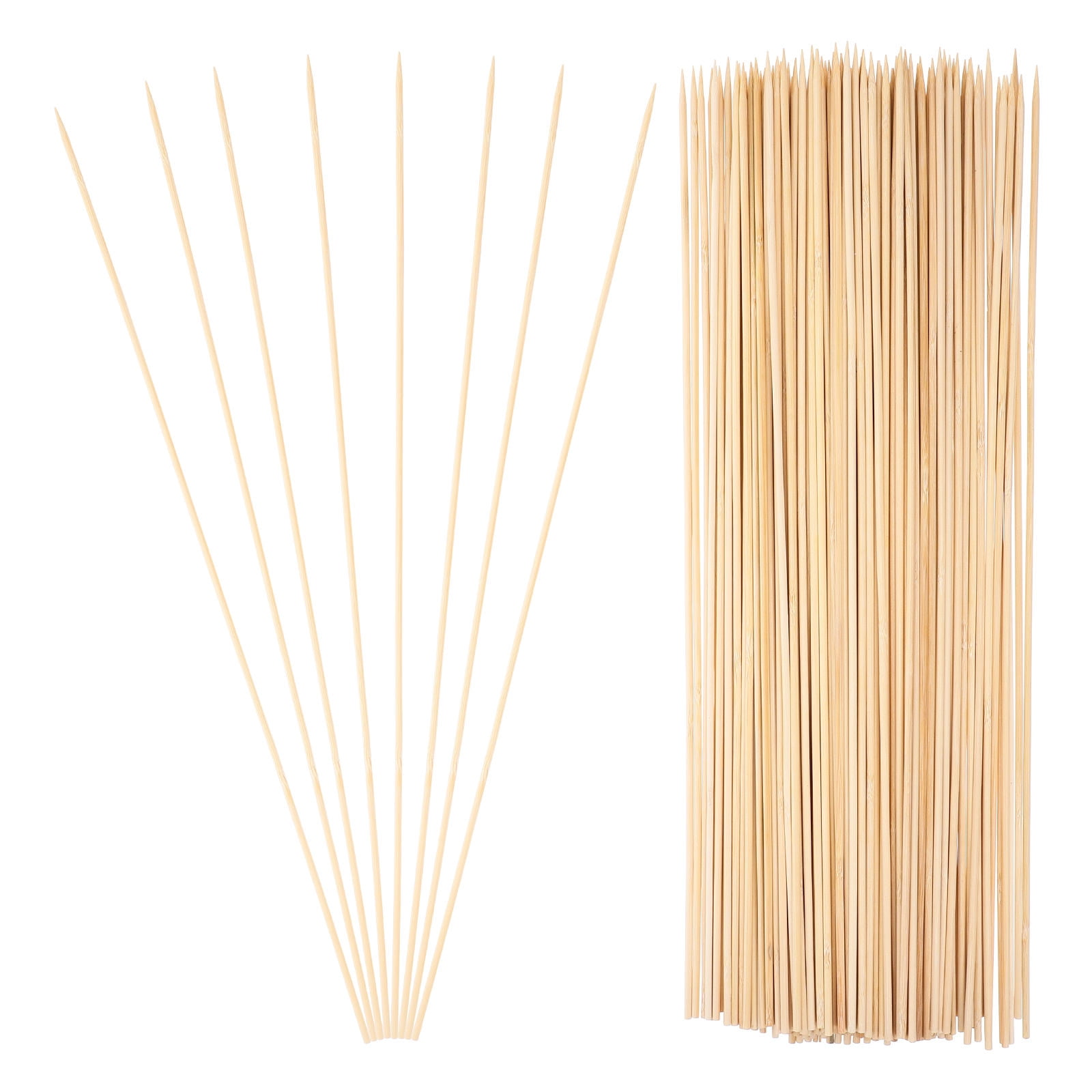 ADDHAT 2 Packs 100 Beige Bamboo Craft Sticks for Family Gatherings and ...