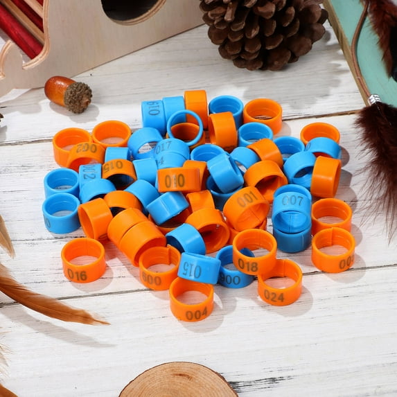 ADDHAT 200Pcs Numbered Pigeon Leg Bands Clip Lightweight Durable ...