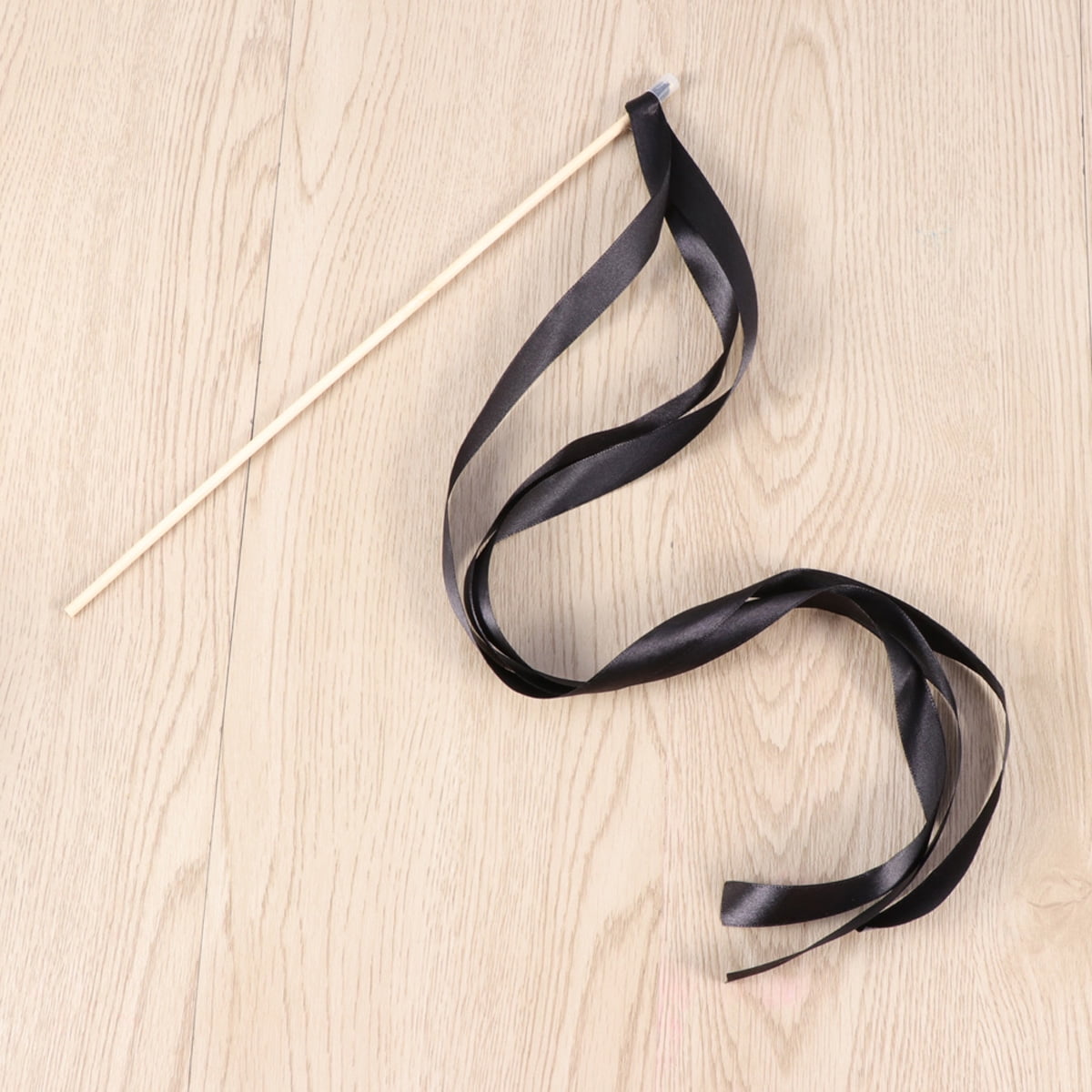 ADDHAT 20Pcs Wedding Streamer Wands Black Ribbon Fairy Wand Sticks 11 ...