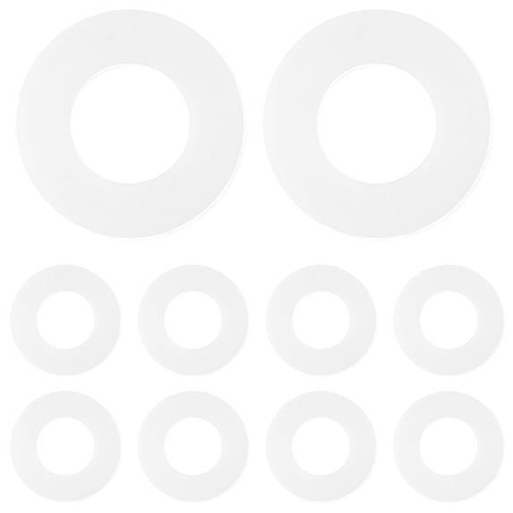 ADDHAT Plastic Snare Drum Washers, White, for Drum Set and Percussion ...