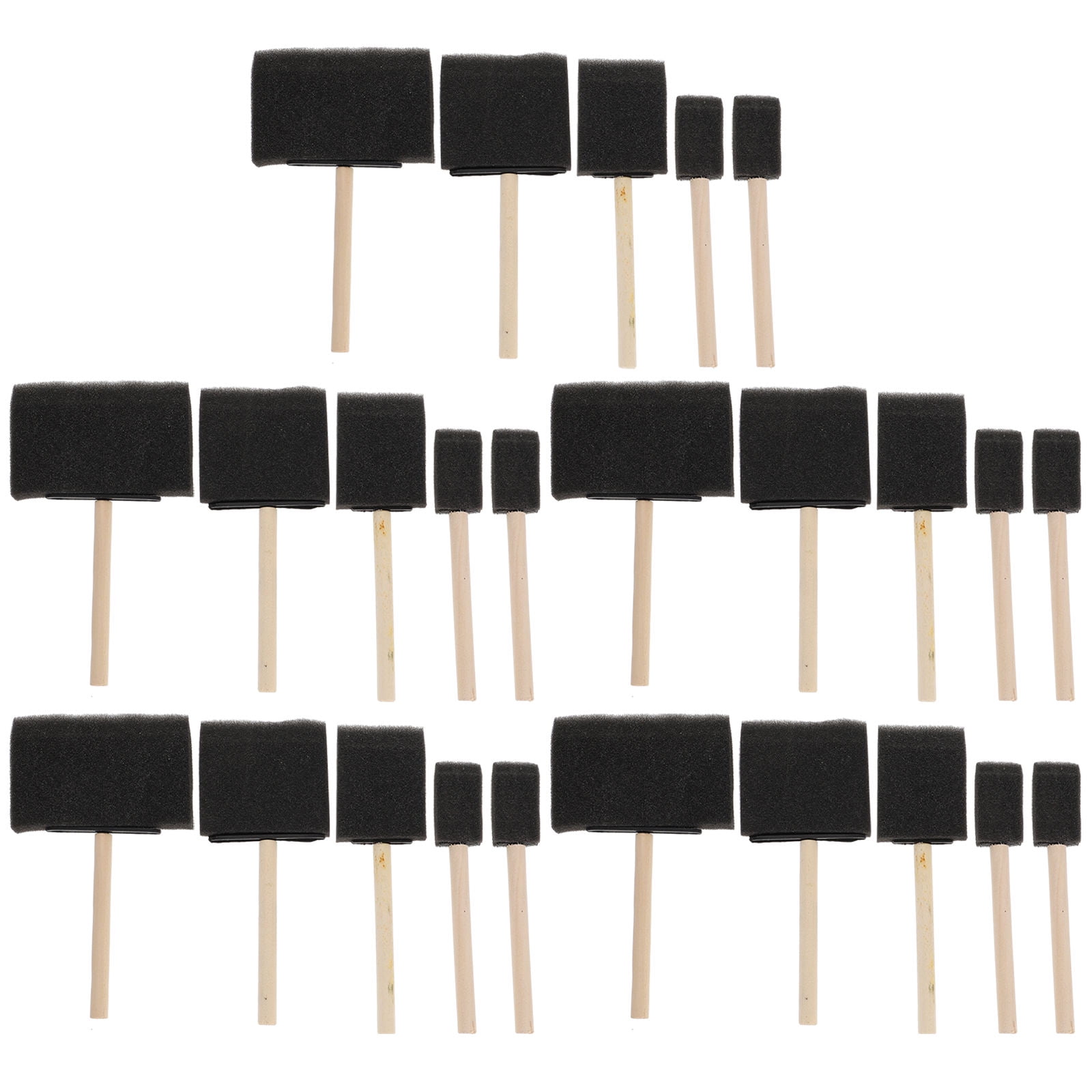 ADDHAT Sponge Brush Set Rubbing Sponge Brush Black 25Pcs - Walmart.com