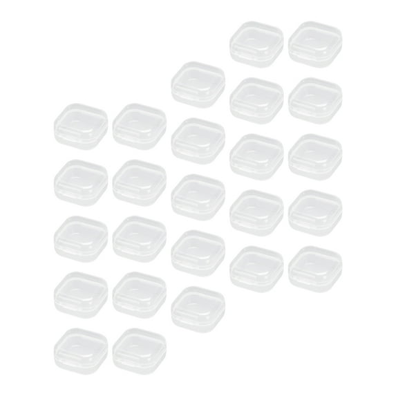 ADDHAT 25Pcs Tiny Storage Containers Transparent Plastic Storage Rings ...