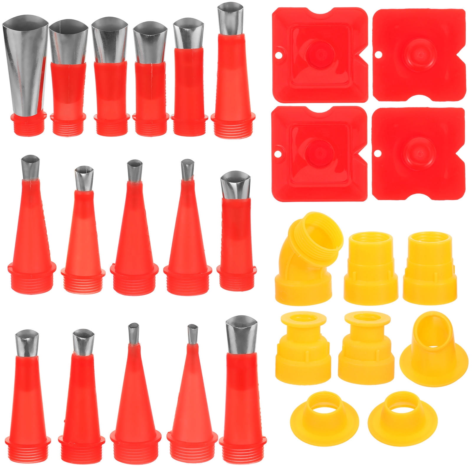 ADDHAT 28Pcs Caulk Nozzle Applicator Finishing Tool Caulking Tools Kit ...