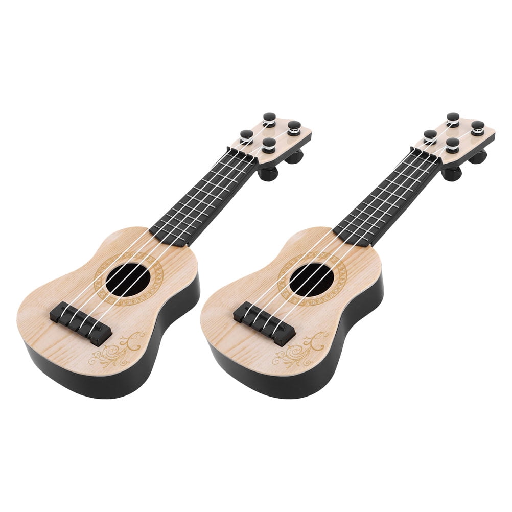 ADDHAT 2-Piece Beginner Ukulele Set for Kids, Plastic Beige, Hand-Eye ...