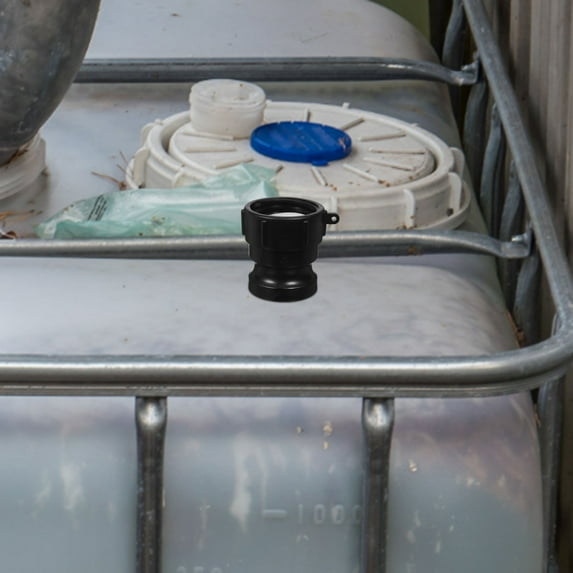 ADDHAT Ibc Tote Adapter, Black, Quick Connect, Leakproof, Durable 2Pcs ...