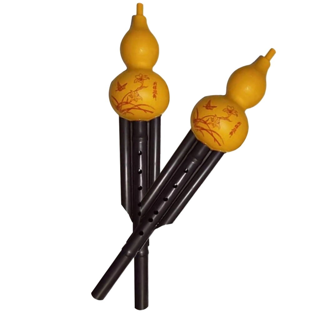 ADDHAT 2Pcs Cucurbit Flute Instrument Multi Color Plastic and Resin for ...