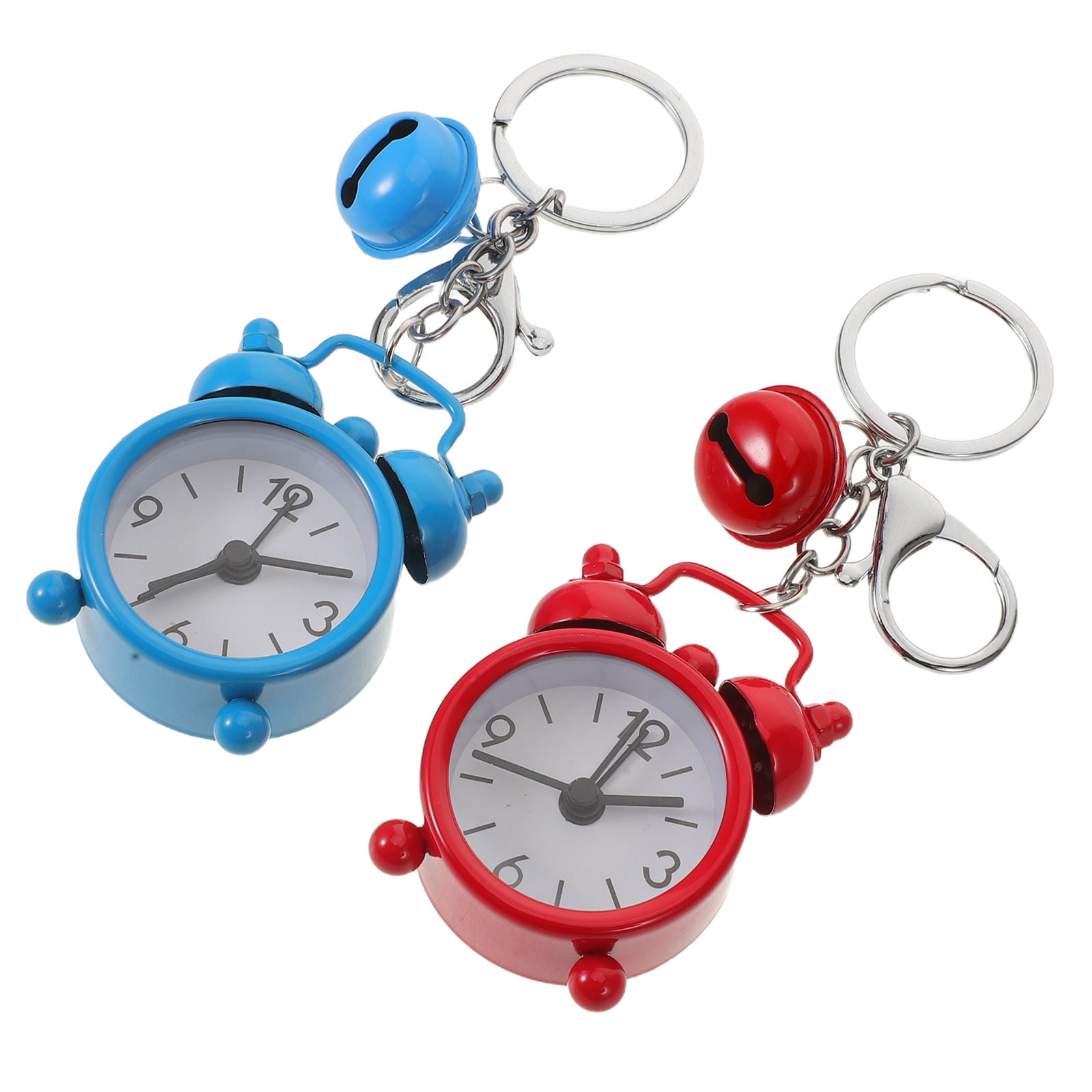 ADDHAT Keychain with Alarm Clock Function Assorted Color Metal Plastic ...