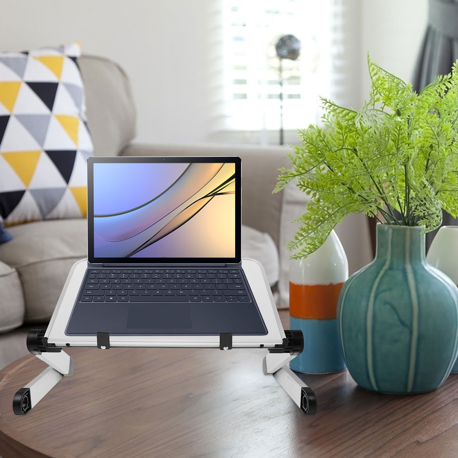 ADDHAT 2Pcs Laptop Stand for Desktop Use in Sleek and Modern Design for ...