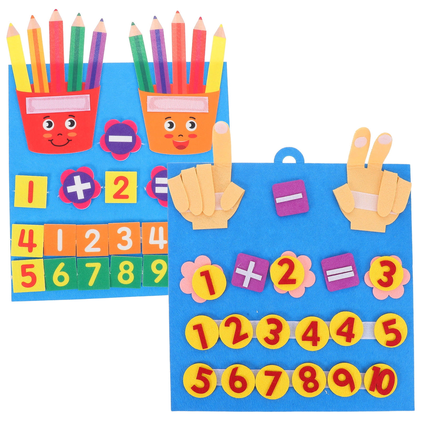 ADDHAT 2Pcs Preschool Math Manipulatives Assorted Color Cognitive ...