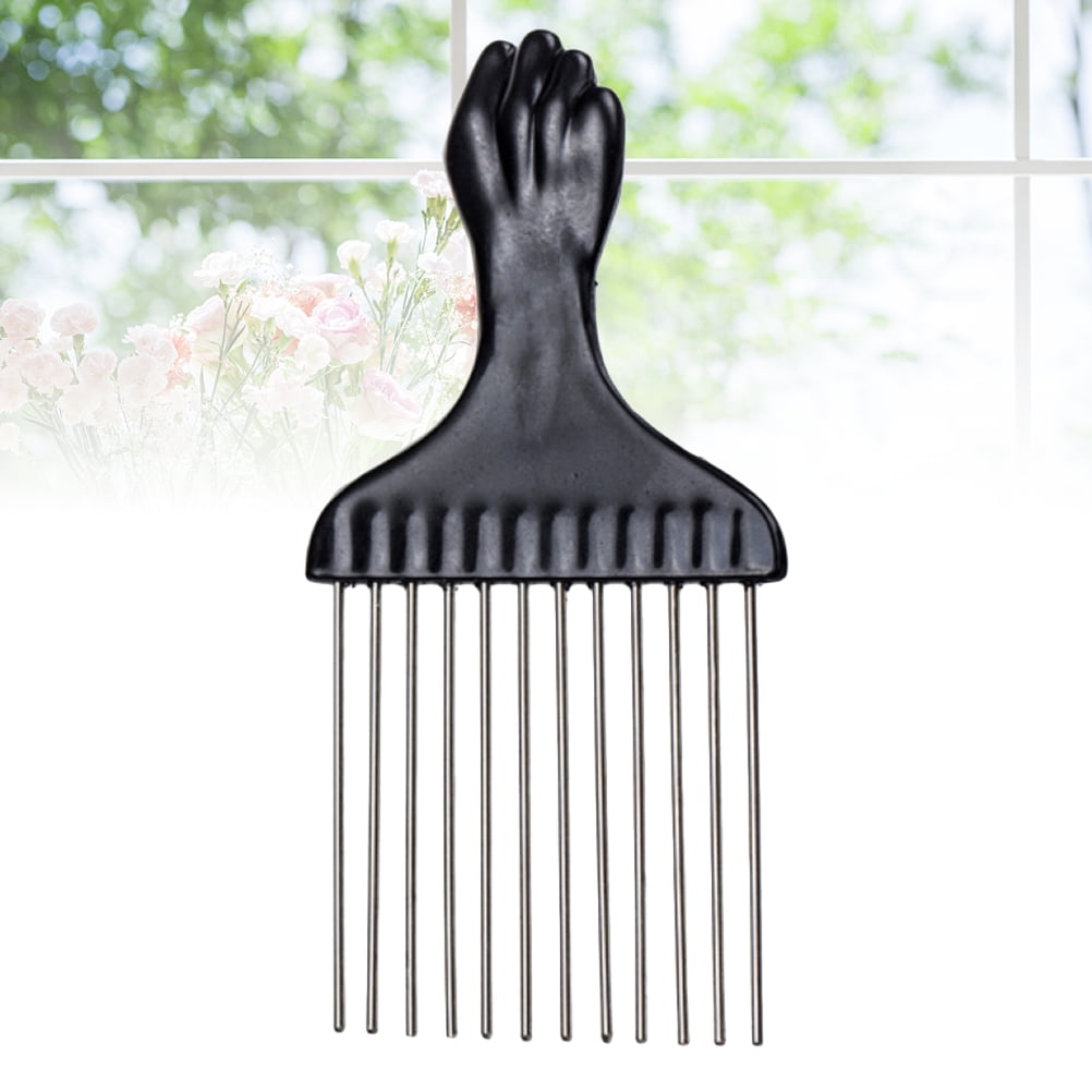 ADDHAT Hair Parting Comb Black ABS 2Pcs - Walmart.com