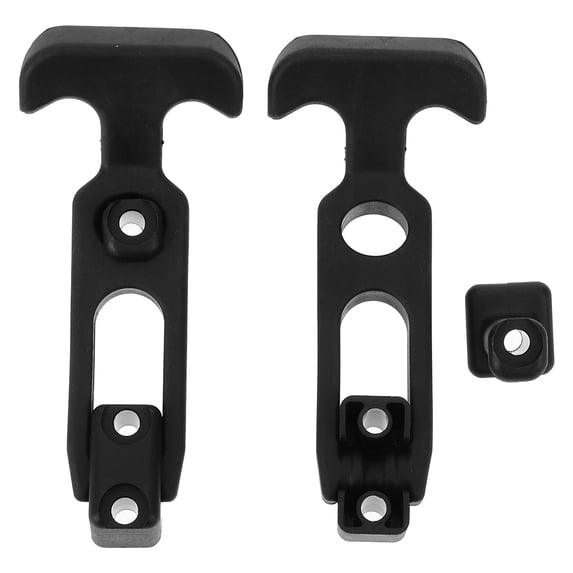 ADDHAT Rubber T-Handle Hasp Black Metal Car Hood Catches for Toolboxes ...