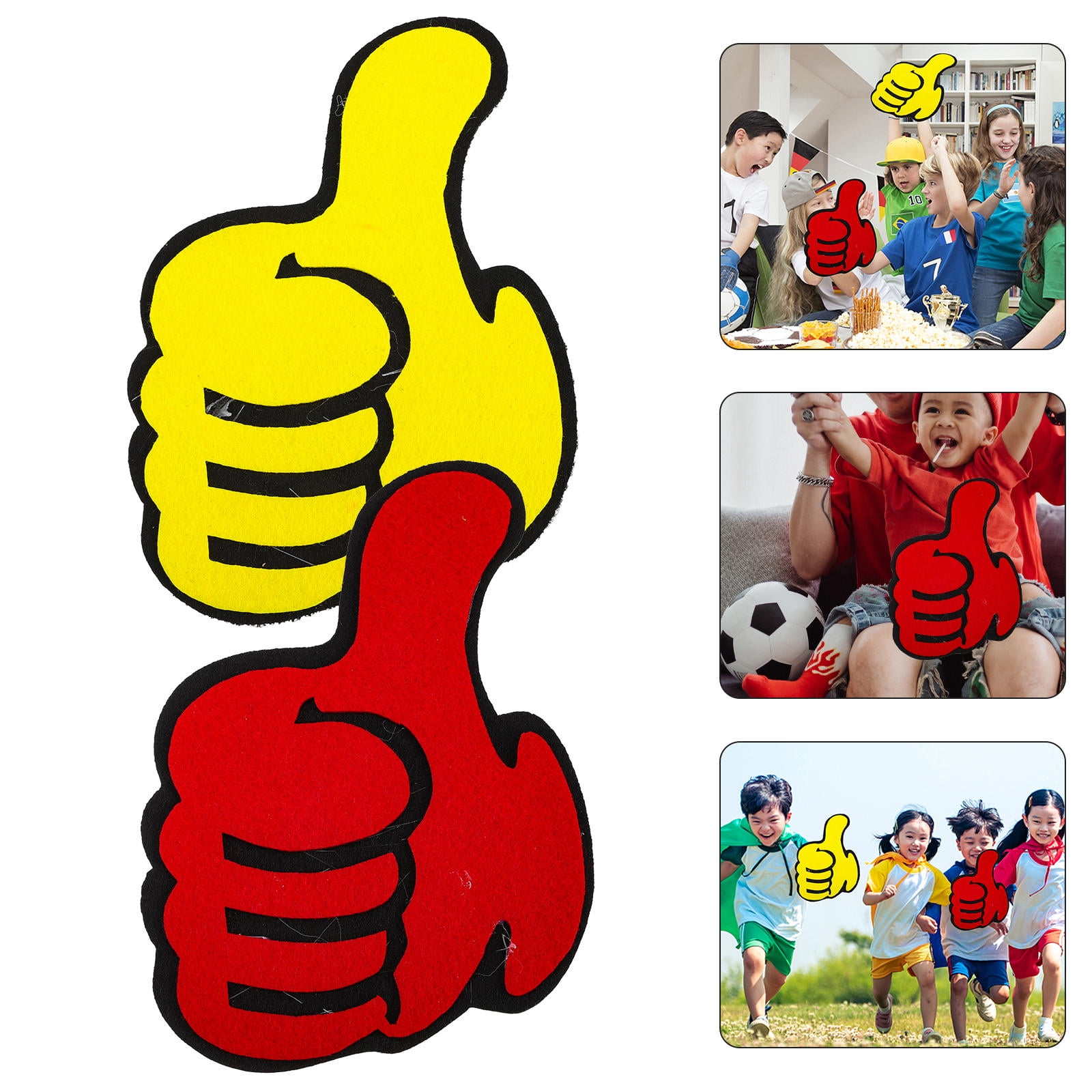 ADDHAT 2Set Prop Ornaments Felt Cloth Cheering Decoration For Sports ...