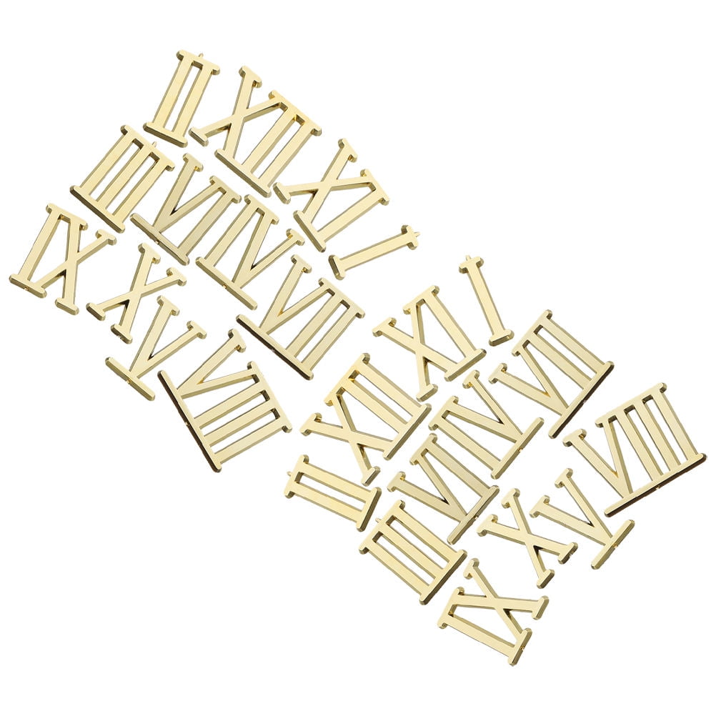 ADDHAT Durable ABS Clock Numbers Kit 2Sets with Elegant Electroplating ...