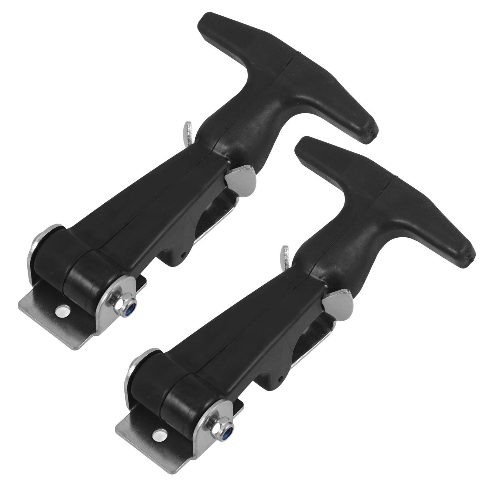 ADDHAT Black Rubber Stainless Steel Car Latches Secure Hasp Locks 2 ...