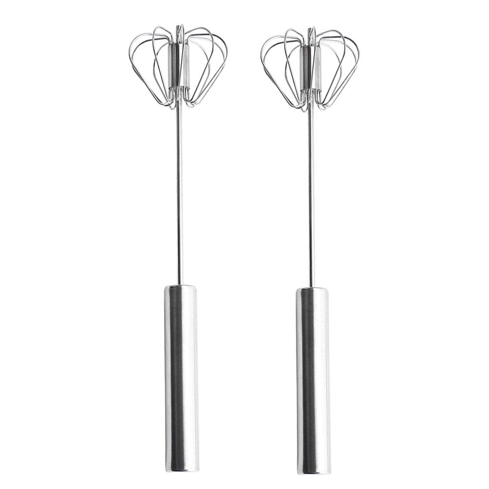 ADDHAT Stainless Steel Whisk Set 2 Pcs Easy Mixing Kitchen Baking Tools ...