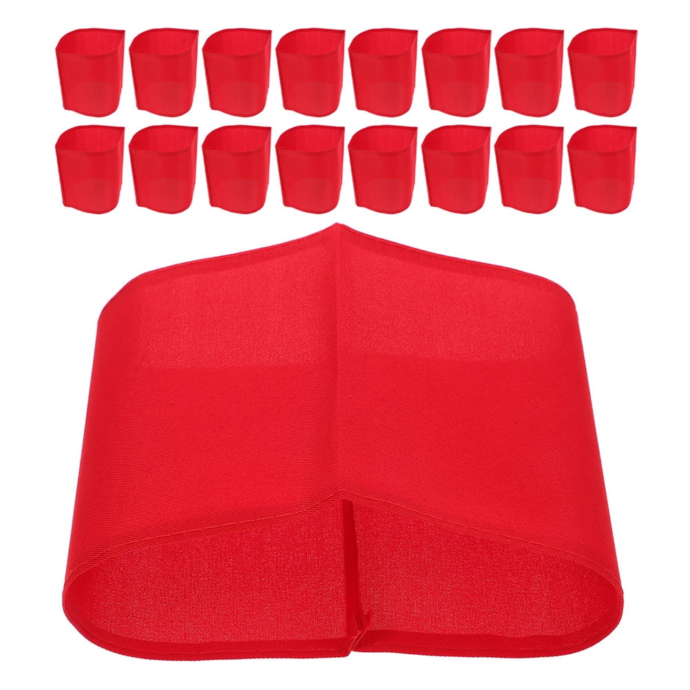 ADDHAT 30 Pieces Red Fabric Security Arm Bands for Soccer Team Captains ...