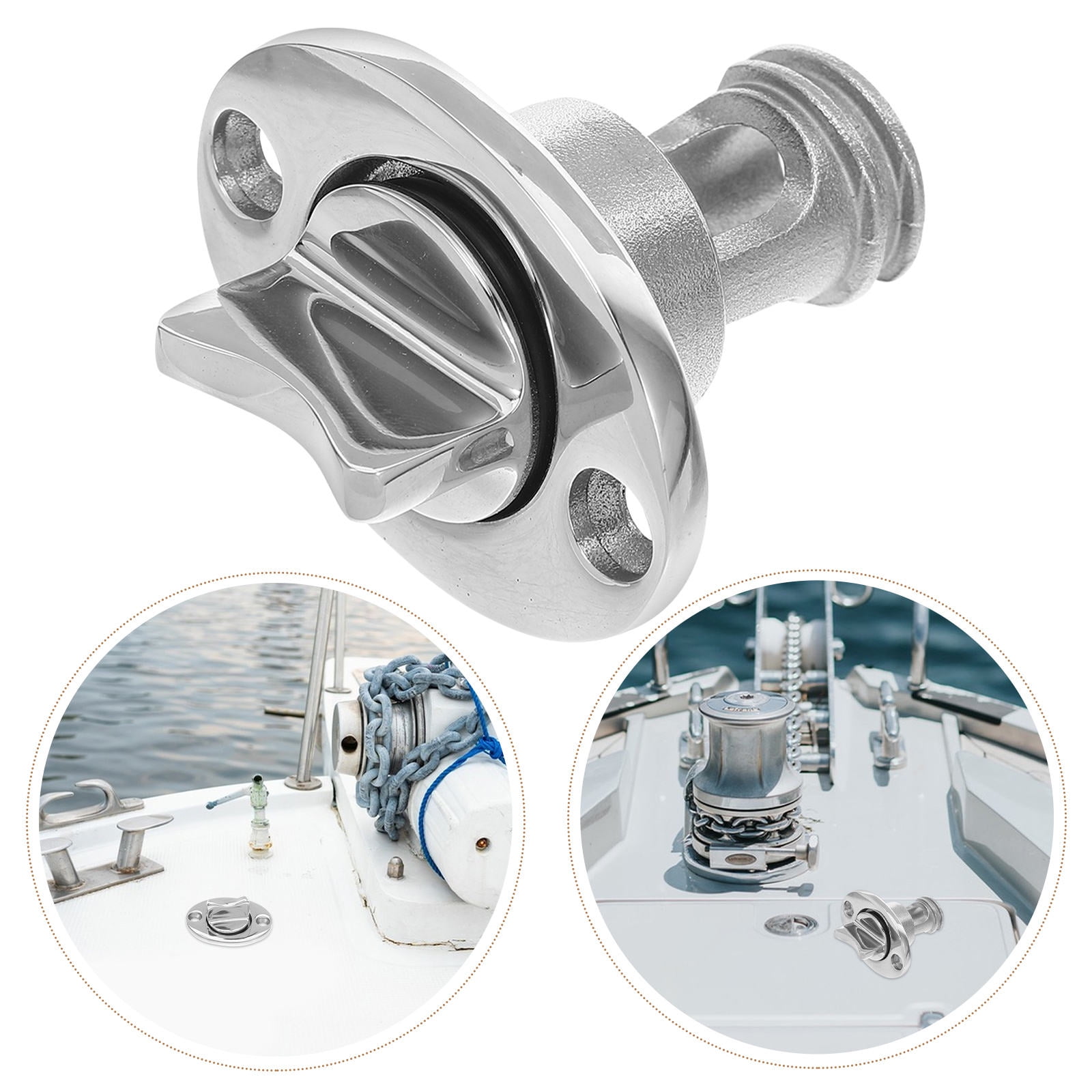 ADDHAT 316 Stainless Steel Oval Marine Drain Plug Replacement with ...